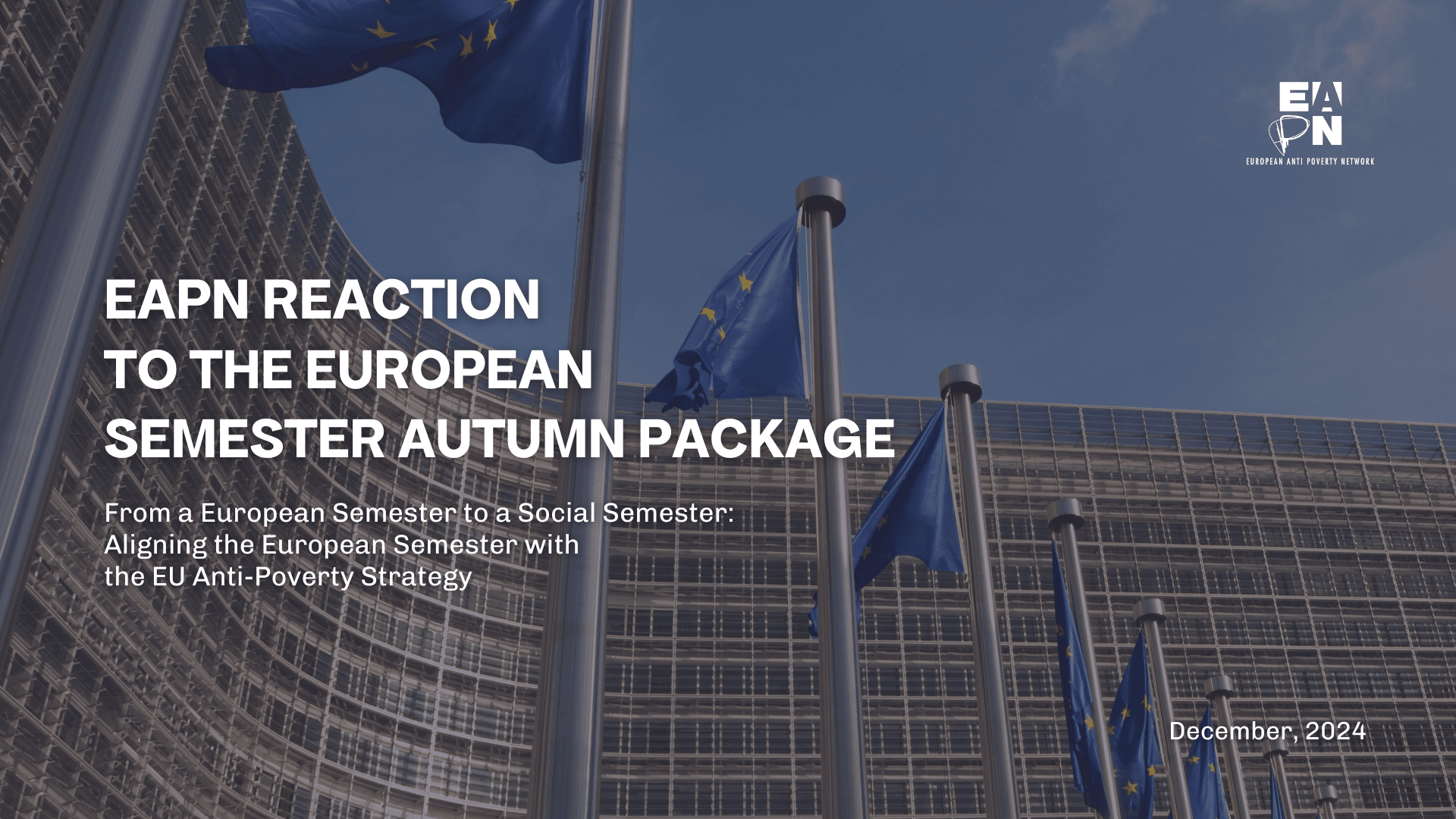 EAPN Reaction to the European Semester Autumn Package - EAPN